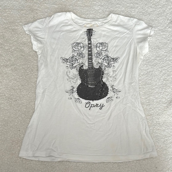Grand Ole Opry | Tops | Vintage White Grand Ole Opry Graphic Tshirt ...